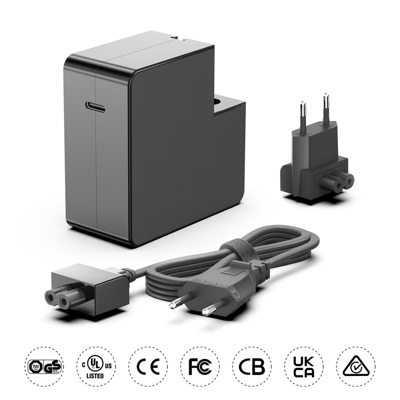 Abnehmbarer 140-W-USB-C-PD-Netzadapter mit austauschbaren Steckern ...